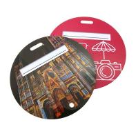 China Hard PVC Airline plastic luggage tags for Suitcase Baggage CMYK Offset Printing for sale