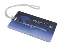 China Luggage Plastic PVC Card Hang Bag Tag ODM For Travel Baggage for sale