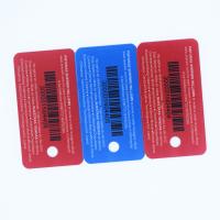 China 0.76mm 0.84mm Plastic PVC Card Key Tag ODM  3 Up Hot stamping Printing for sale