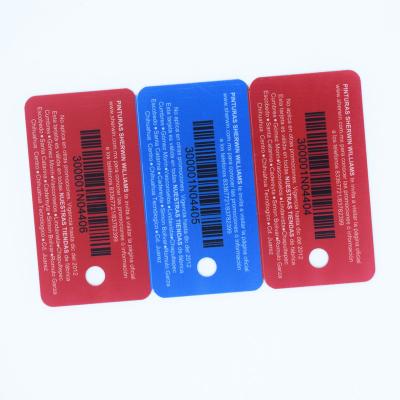 China 0.76mm 0.84mm Plastic PVC Card Key Tag ODM  3 Up Hot stamping Printing for sale