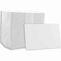 China CR80 30 Mil White Plastic PVC Card , Blank Magnetic Stripe Card Hi Co for Id Badge for sale