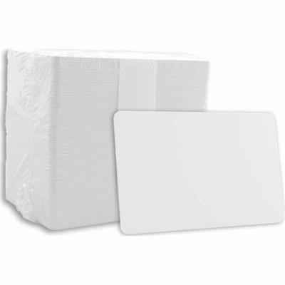 China CR80 30 Mil White Plastic PVC Card , Blank Magnetic Stripe Card Hi Co for Id Badge for sale