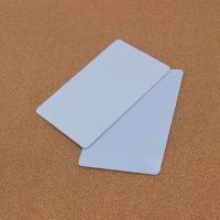 China CR80 30 Mil White Plastic PVC Card , Blank Magnetic Stripe Card Hi Co for Id Badge for sale