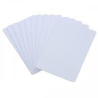 China CR80 30 Mil White Plastic PVC Card , Blank Magnetic Stripe Card Hi Co for Id Badge for sale
