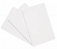 China CR80 30 Mil White Plastic PVC Card , Blank Magnetic Stripe Card Hi Co for Id Badge for sale