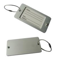 China Handbag Stainless Steel Metal Card , aluminum luggage tag For Travel Airplane Baggage for sale