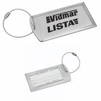 China Handbag Stainless Steel Metal Card , aluminum luggage tag For Travel Airplane Baggage for sale