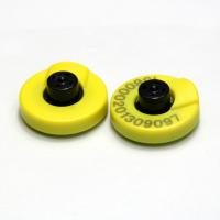 China ODM LF RFID Application Animal Ear Tag Hdx Reusable Open Head With Laser Printing for sale