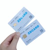 China SLE4442 RFID plastic pvc smart contact chip Card for sale