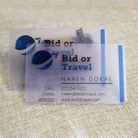 China Transparent Pvc business Card Printing for sale