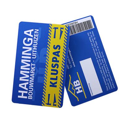 China Membership Plastic PVC Card , Cheap PVC Barcode Card Printing for sale