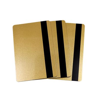 China CR80 Custom Gold PVC Card Plastic Gift Printed Metallic CMYK Offset Printing for sale