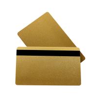 China CR80 Custom Gold PVC Card Plastic Gift Printed Metallic CMYK Offset Printing for sale