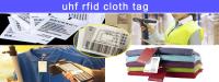 China Sewing UHF RFID Clothing Tag Nylon Fabric With Long Range 860-960Mhz for sale