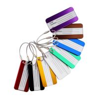 China Travel Luggage Stainless Steel Metal Card Aluminium Baggage Suitcase Bag Name Address ID for sale