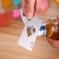 China Stainless Steel Metal Card Personalized Credit Card Bottle Openers for sale