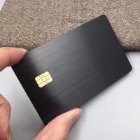 China Brushed Stainless Steel Magnetic Stripe Blanks Metal Business Card for sale