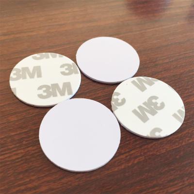 China Iso14443A RFID Coin Tag , Hard Pvc On Metal  1k Tag Waterproof for sale