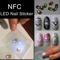 China 13.56mhz RFID NFC Led Nail Stickers Smart with Led Light for Finger for sale