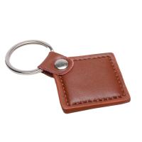 China Access Control Leather RFID NFC Keyfob Customized Size for sale