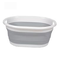 China Foldable Storage Bucket 61×43×27cm PP+TPR Collapsible Plastic Basket with SGS CE Certification for sale
