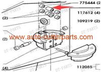 China 775444 Vector 7000 Cutting Parts Batch Of Bushing Upper Pr Suit Cutter for sale