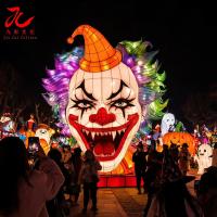 China Customizable Waterproof LED Horror Clown Haunted House Lantern Displays for sale