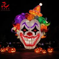 China Customizable Waterproof LED Horror Clown Haunted House Lantern Displays for sale