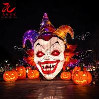 China Customizable Waterproof LED Horror Clown Haunted House Lantern Displays for sale