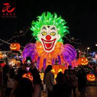 China Customizable Waterproof LED Horror Clown Haunted House Lantern Displays for sale