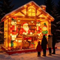 China Christmas Workshop Festival Lanterns For Holidays And Theme Parks for sale