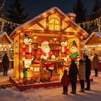 China Christmas Workshop Festival Lanterns For Holidays And Theme Parks for sale