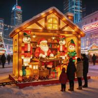 China Christmas Workshop Festival Lanterns For Holidays And Theme Parks for sale