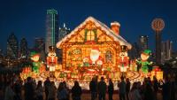 China Giant Santa'S Workshop Christmas Lanterns IP65 Christmas Led Workshop for sale