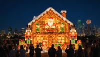 China Giant Santa'S Workshop Christmas Lanterns IP65 Christmas Led Workshop for sale