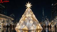 China Customized Giant LED Christmas Tree Light Christmas Lanterns Metal Frame Waterproof for sale