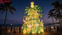 China Customized Giant LED Christmas Tree Light Christmas Lanterns Metal Frame Waterproof for sale
