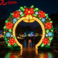 China IP65 Christmas Gift Box Arch Giant Christmas Box Archway Lantern for sale