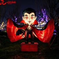 China Handcrafted Gothic Vampire Lantern Halloween Haunted House Display Lantern for sale