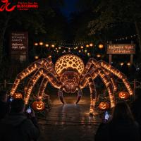 China Tarantula Halloween Lanterns Illuminated Festival Display Lantern for sale