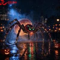 China Tarantula Halloween Lanterns Illuminated Festival Display Lantern for sale