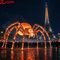 China Tarantula Halloween Lanterns Illuminated Festival Display Lantern for sale