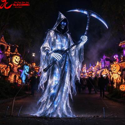 China Illuminated Sickle Outdoor Halloween Lanterns Personalized Festival Lanterns for sale