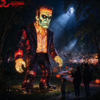 China Halloween LED Frankenstein Lantern Illuminated Festival Display for sale