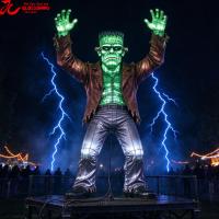 China Halloween LED Frankenstein Lantern Illuminated Festival Display for sale