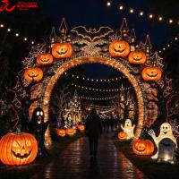 China Giant Halloween Walkway Tunnel 110V 220V Halloween Lanterns Customised for sale