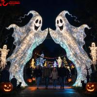 China Giant Halloween Walkway Tunnel 110V 220V Halloween Lanterns Customised for sale