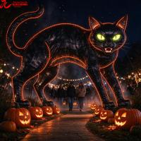 China Giant Halloween Walkway Tunnel 110V 220V Halloween Lanterns Customised for sale
