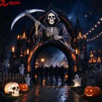 China Giant Halloween Walkway Tunnel 110V 220V Halloween Lanterns Customised for sale