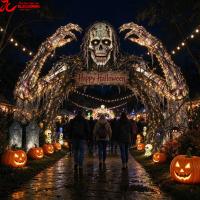 China Giant Halloween Walkway Tunnel 110V 220V Halloween Lanterns Customised for sale